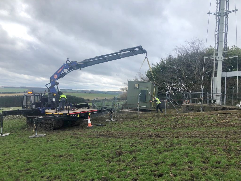 Tracked Machine Mounted With a Crane - JB Rawcliffe & Sons